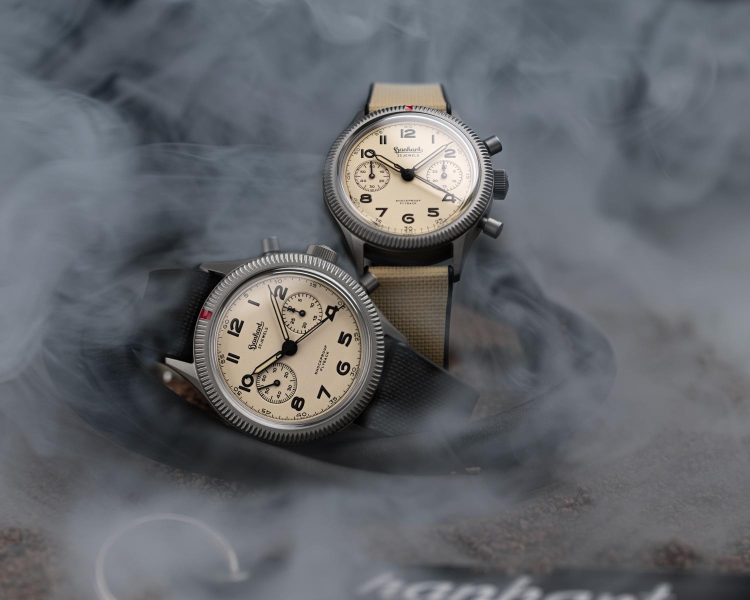 Hanhart 417 TI Desert Pilot Limited Edition | Titanium Flyback Chronograph